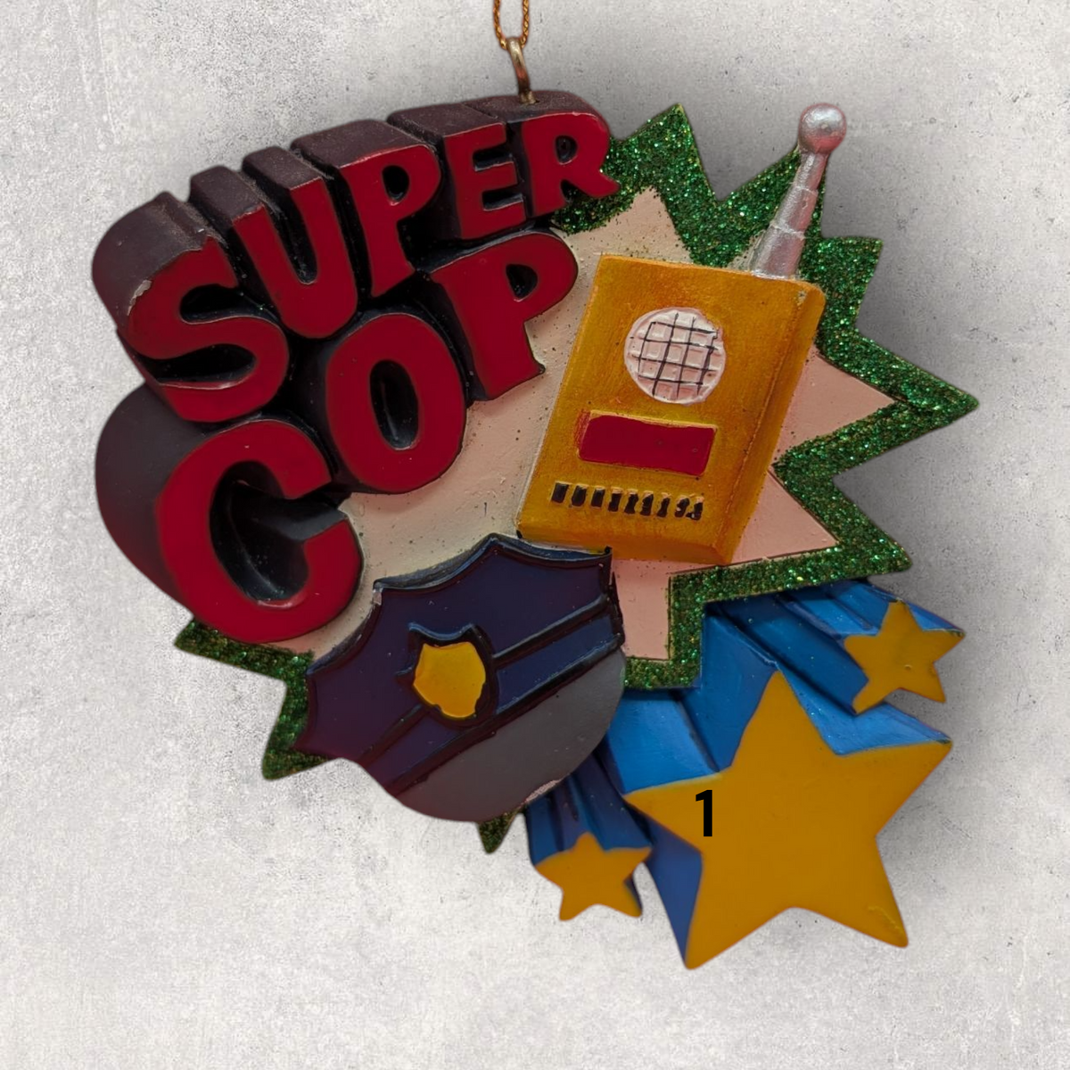 Super Cop Ornament - Personalized Police Officer Gift | Wit & Hil