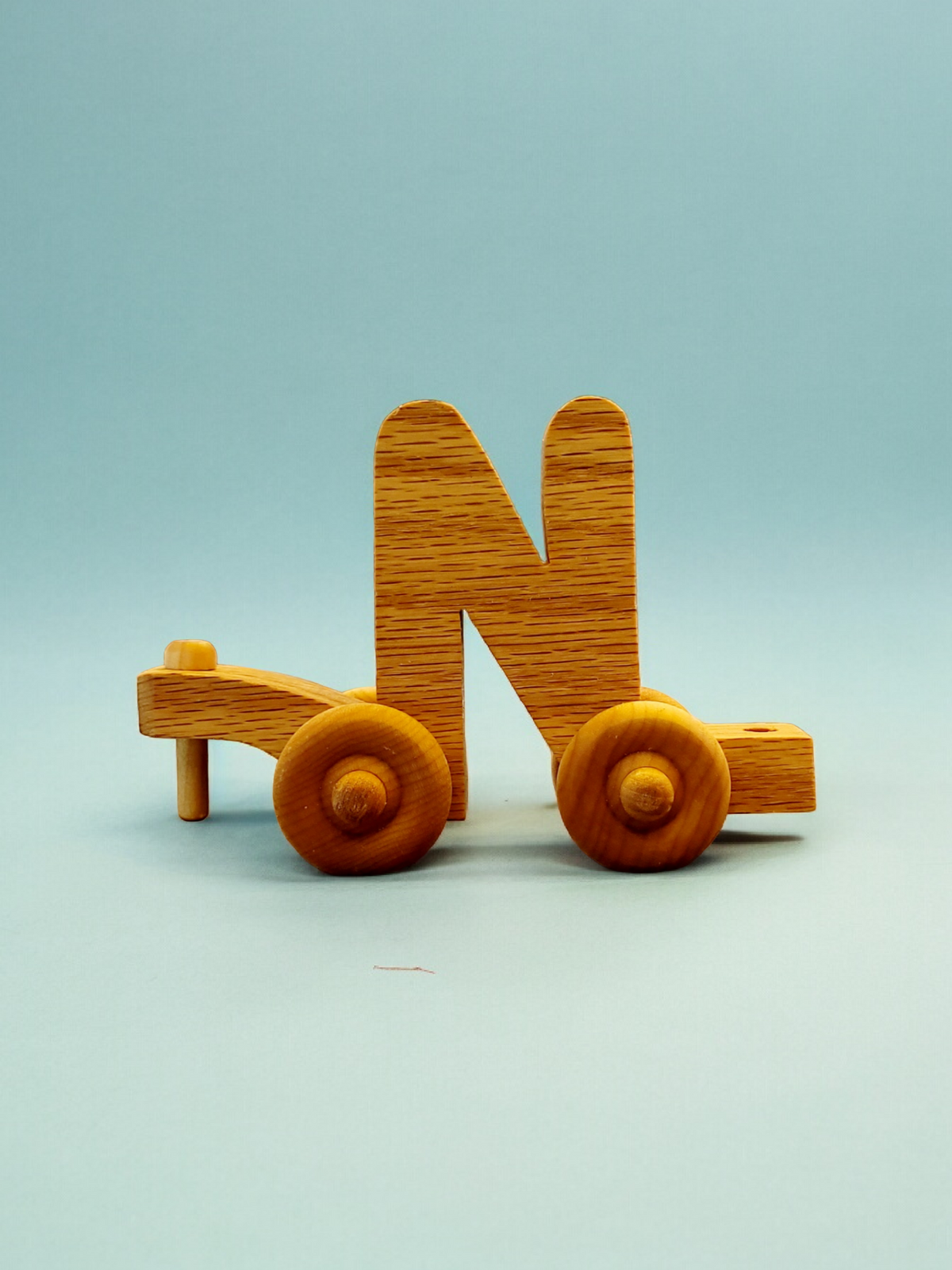 Wooden Alphabet Train Letter N - Handcrafted Amish Toy | Wit & Hil